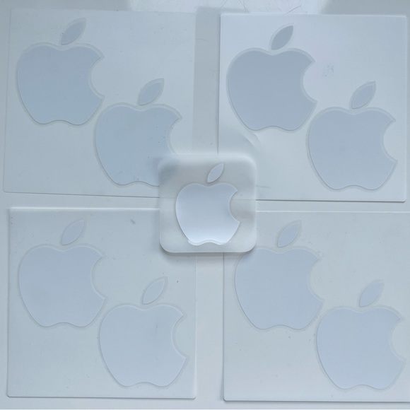 Apple | Other | New White Apple Logo Sticker Decals 9 Total Stickers ...